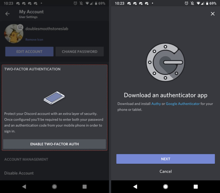 How To Set Up Two Factor Authentication For Discord From Mobile